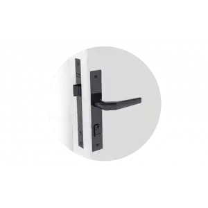 FECHADURA POPLINE RETA EXT PRETO ESP49 (20X53 PY65)