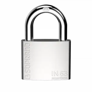 CADEADO DE INOX ESCOVADO IN63 BLISTER